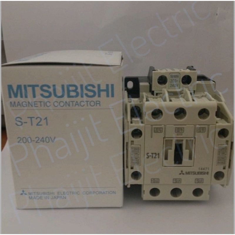 MITSUBISHI S-T21 แมกเนติก คอนแทกเตอร์ ST-21 Magnetic Contactor 380-440Vac | Shopee Thailand