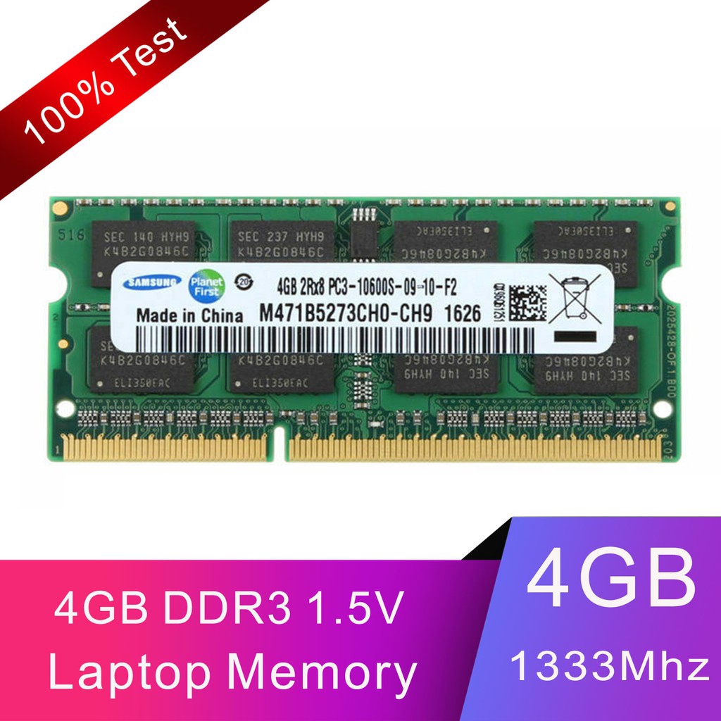 พร้อมส่ง หน่วยความจําแล็ปท็อป 4 GB Samsung 4GB 2RX8 DDR3 1333MHz PC3 ...