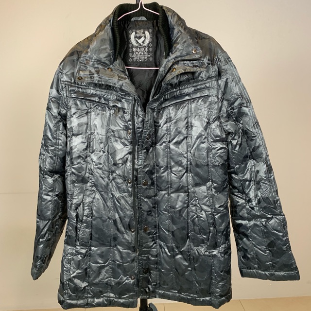 เสื้อขนเป็ดลายทหาร แบรนด์ Extra Fine Feather Select Down จากญี่ปุ่น | Shopee Thailand