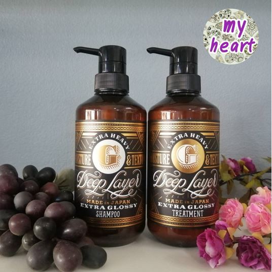 Deep Layer Extra Glossy Shampoo/Treatment แชมพู ทรีทเม้นท์ สำหรับผมแห้ง ...