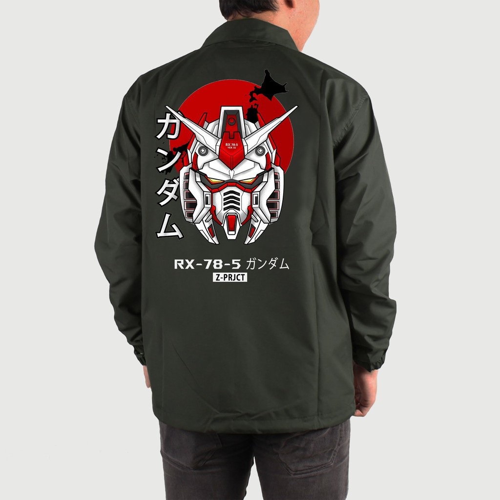 Gundam RX 78-5 Anime COACH JACKET / Anime COACH JACKET / WINDBREAKER ...