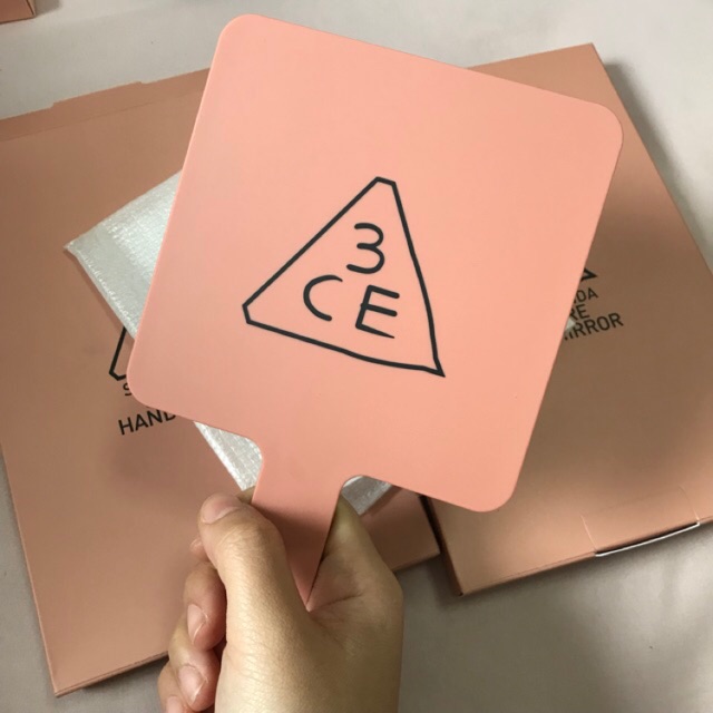 กระจำบานใหญ่ สี Rose Beige 💖 3CE hand mirror แท้ 💯% พร้อมส่ง ขนาดปกติ 💗 ...