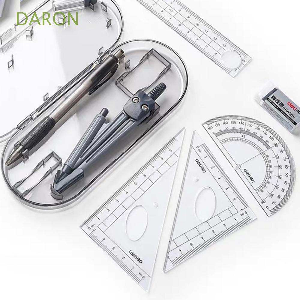 DARON Shatterproof Math Sets Examination Compass Ruler Kit Geometry Kit ...