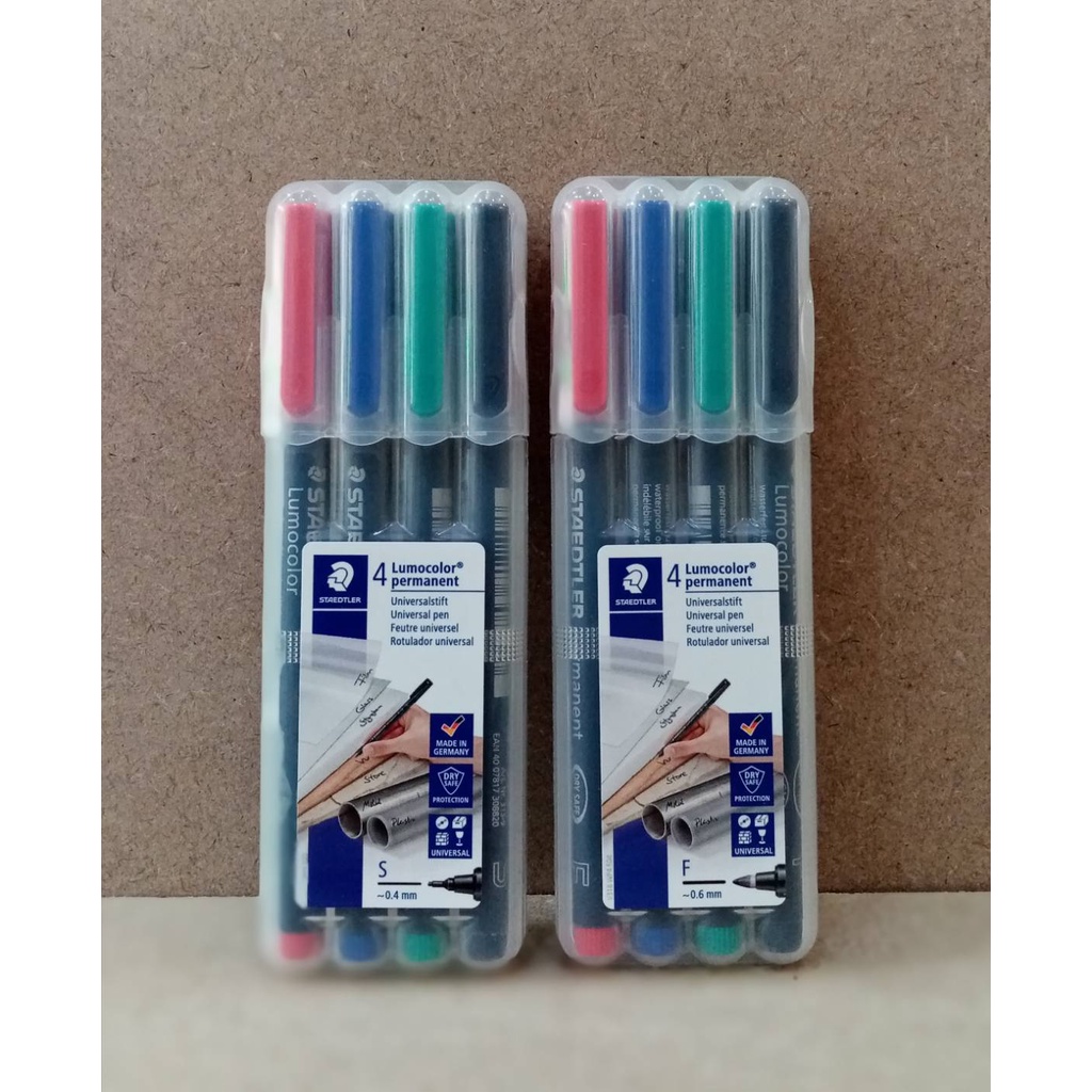 ชุดปากกา Staedtler Lumocolor (Permanent) - 4 ด้าม ชนิดลบไม่ได้ | Shopee ...