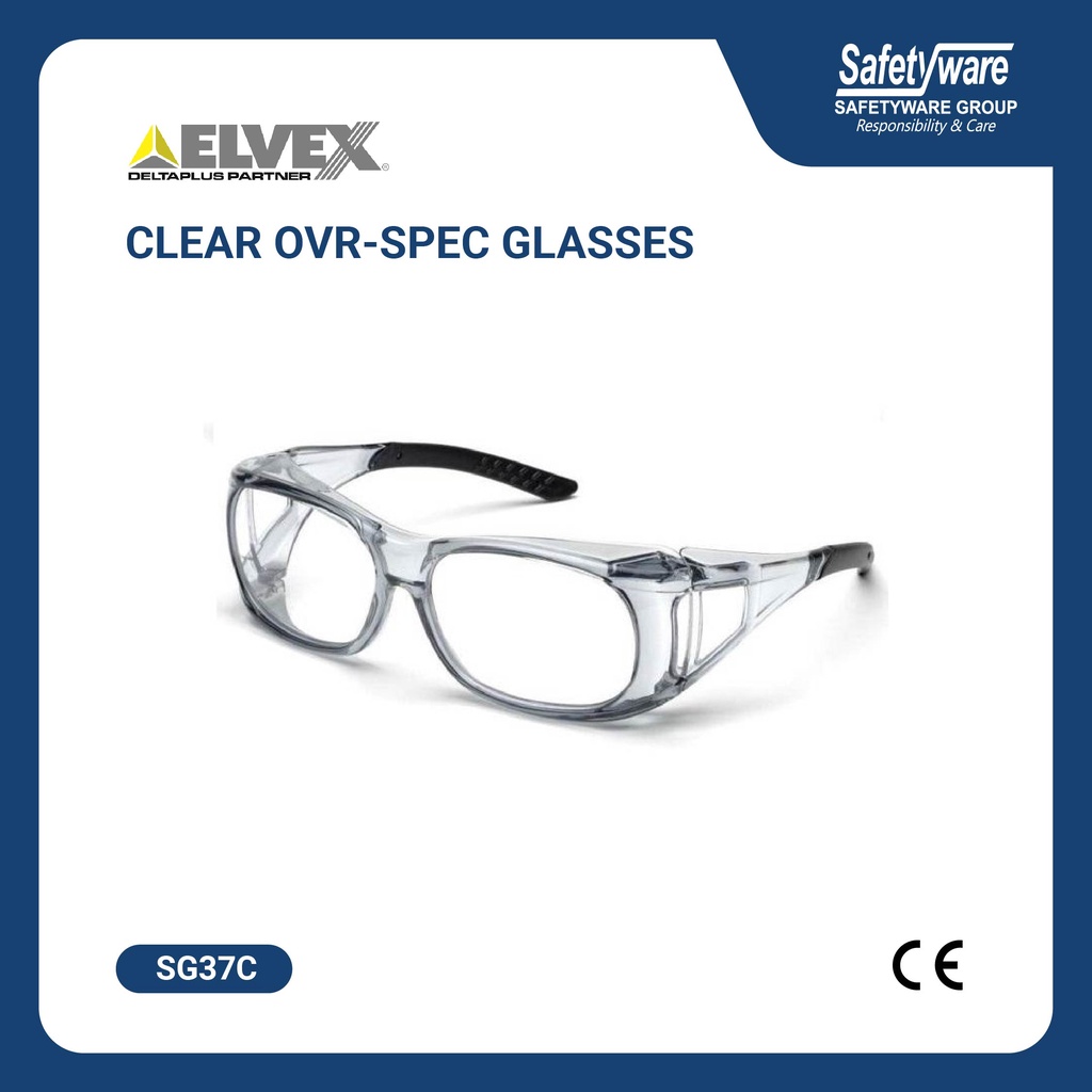 Delta Plus OVR-SPEC II แว่นตานิรภัย I Over the Glass ป้องกันรังสียูวี ...