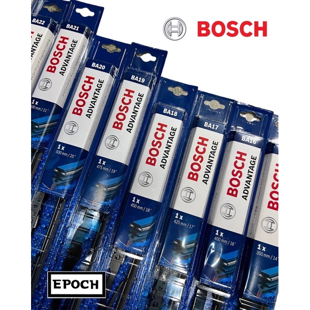 ใบปัดน้ำฝน BOSCH รุ่น Advantage ของแท้ 100% ใบปัดของแท้ คุณภาพดี 1 ชุด ...