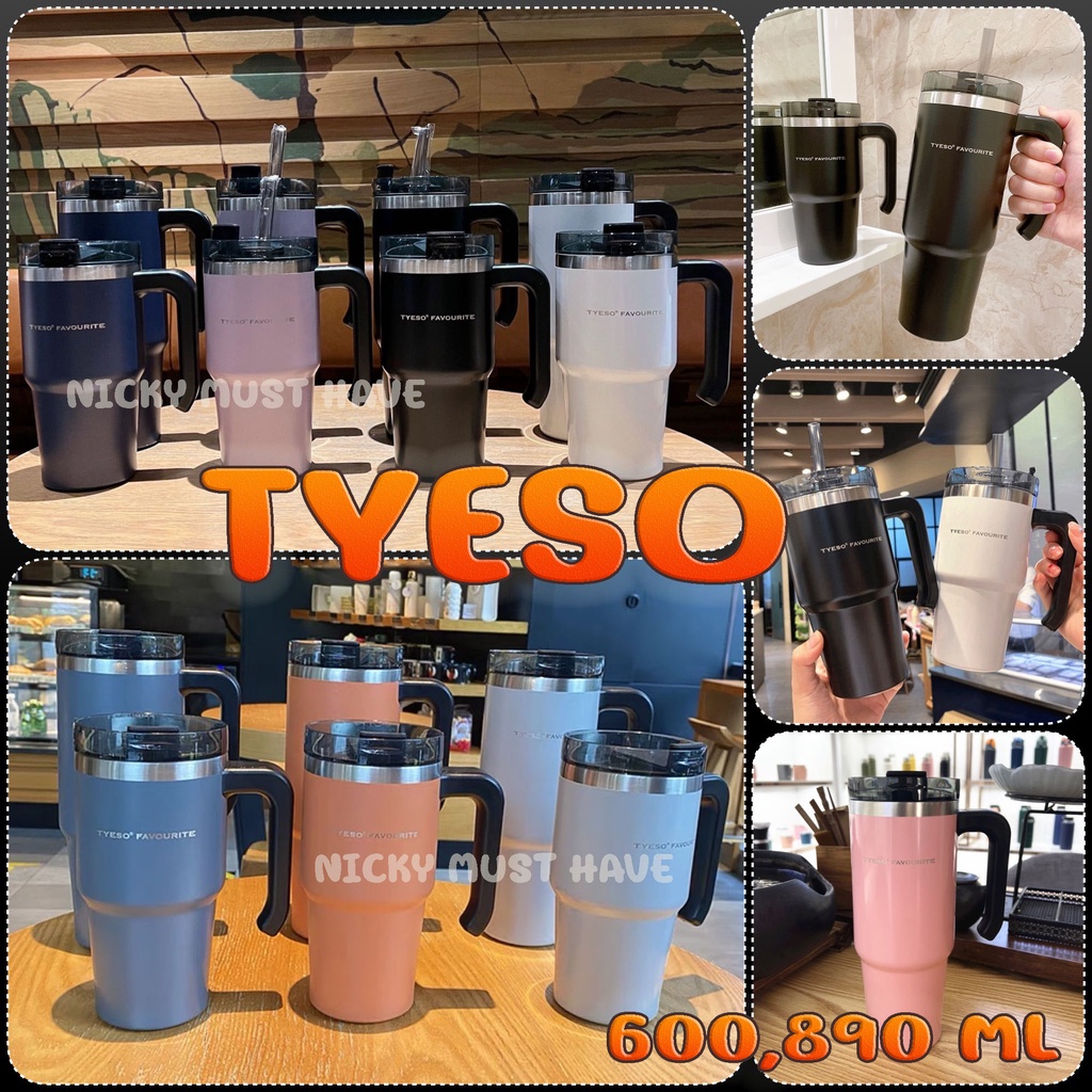 แก้วเก็บอุณหภูมิ TYESO ขนาด 600 ml และ 890 ml (20oz , 30oz) | Shopee Thailand