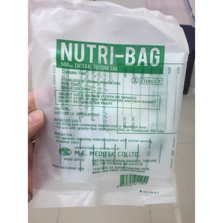 ถุงให้อาหาร NUTRI-BAG 500 ML ( 1 ซอง ) Enteral Feeding Bag ให้อาหาร ...