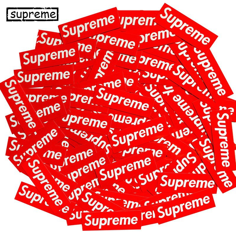 ชิ้นละ 2บาท!!!Sup Supreme sticker สติกเกอร์กันน้ำรูปแบบที่แตกต่างกัน 1 ...