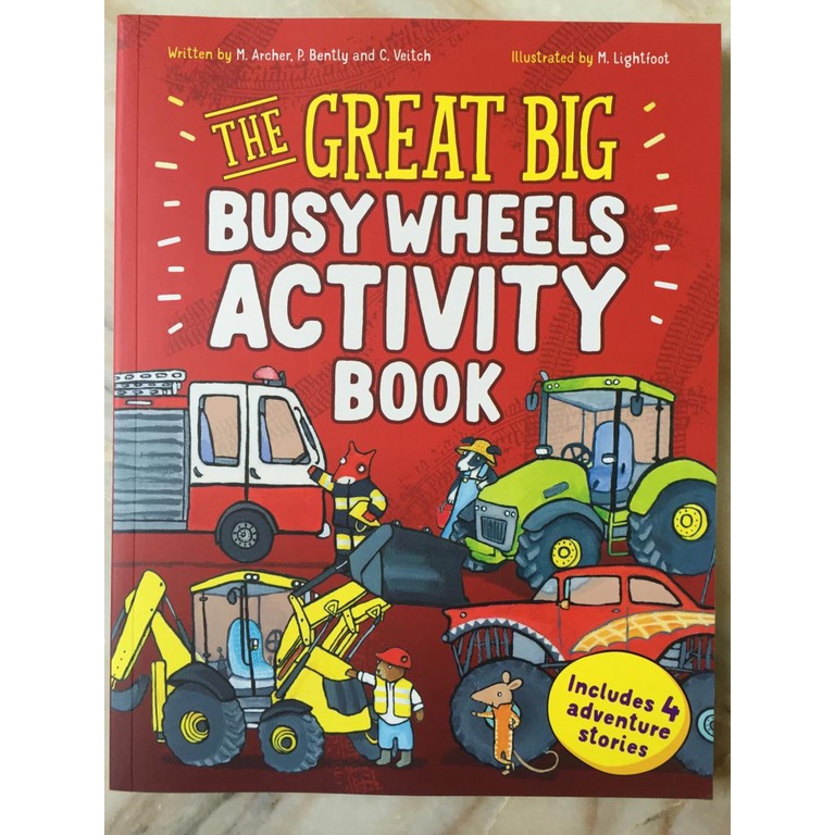 หนังสือกิจกรรม Big Busy Wheels ที่ดี: รวมนิทานผจญภัย 4 เรื่อง- รับ ...