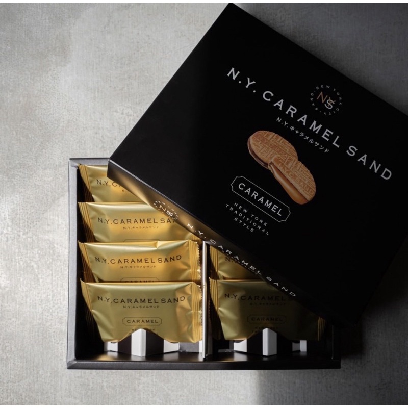 [หมด] ขนมขายดี N.Y.C SAND คุกกี้เนยสอดไส้คาราเมล | Shopee Thailand