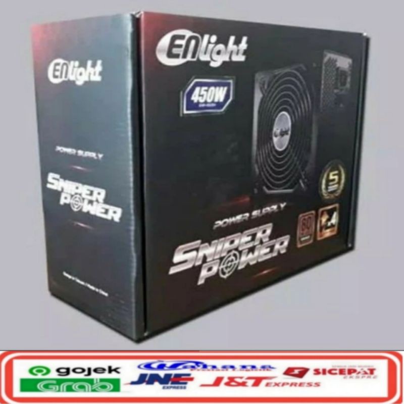 พาวเวอร์ซัพพลาย Enlight 450watt สีบรอนซ์ 80 + | Shopee Thailand