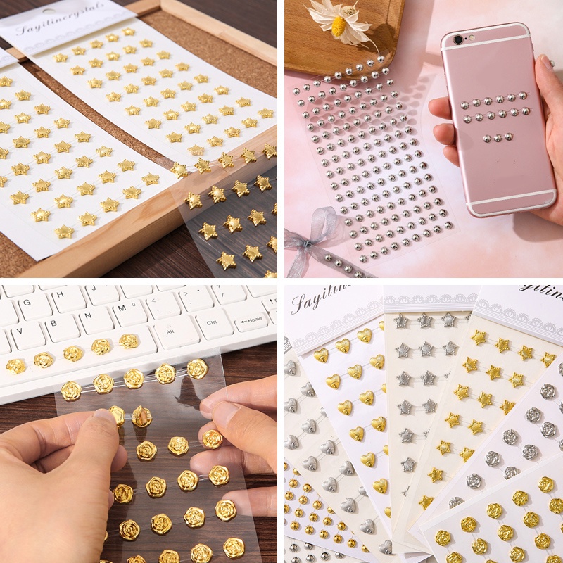 Mini Lovely Acrylic Diamond Stickers Student Decorative Handmade ...