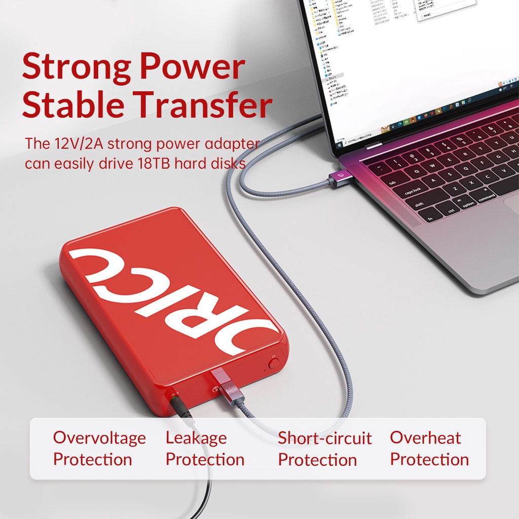 Orico เทรนด์ใหม่ 3.5 นิ้ว Type-C 6Gbps HDD Enclosure รองรับ UASP/TRIM ...