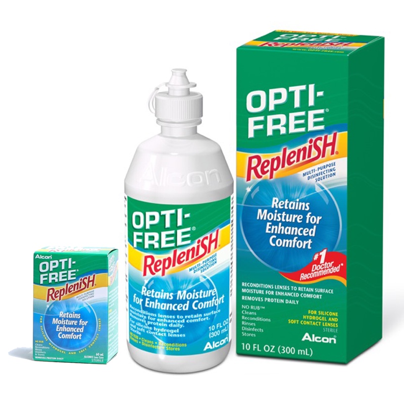 Alcon Opti Free Optifree Aldox Replenish Pure Moist น้ำยาล้าง น้ำยาแช่ ...