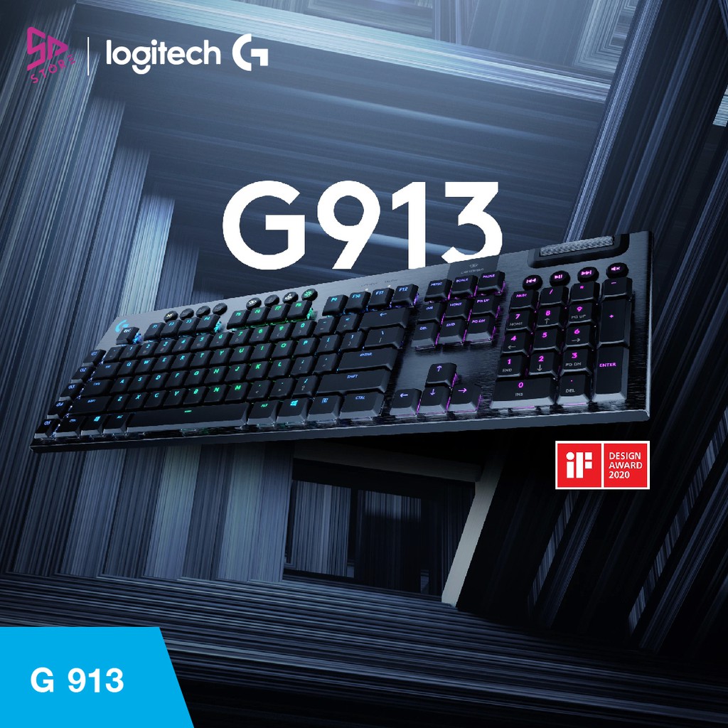 Keyboard Gaming G913 LIGHTSPEED WIRELESS RGB MECHANICAL | Shopee Thailand