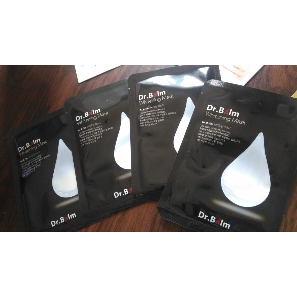 ไวเทนนิ่งมาร์คแผ่น มาร์คหน้าหน้าใสจาก Dr. Balm (นำเข้าจากเกาหลี มีเลข ...