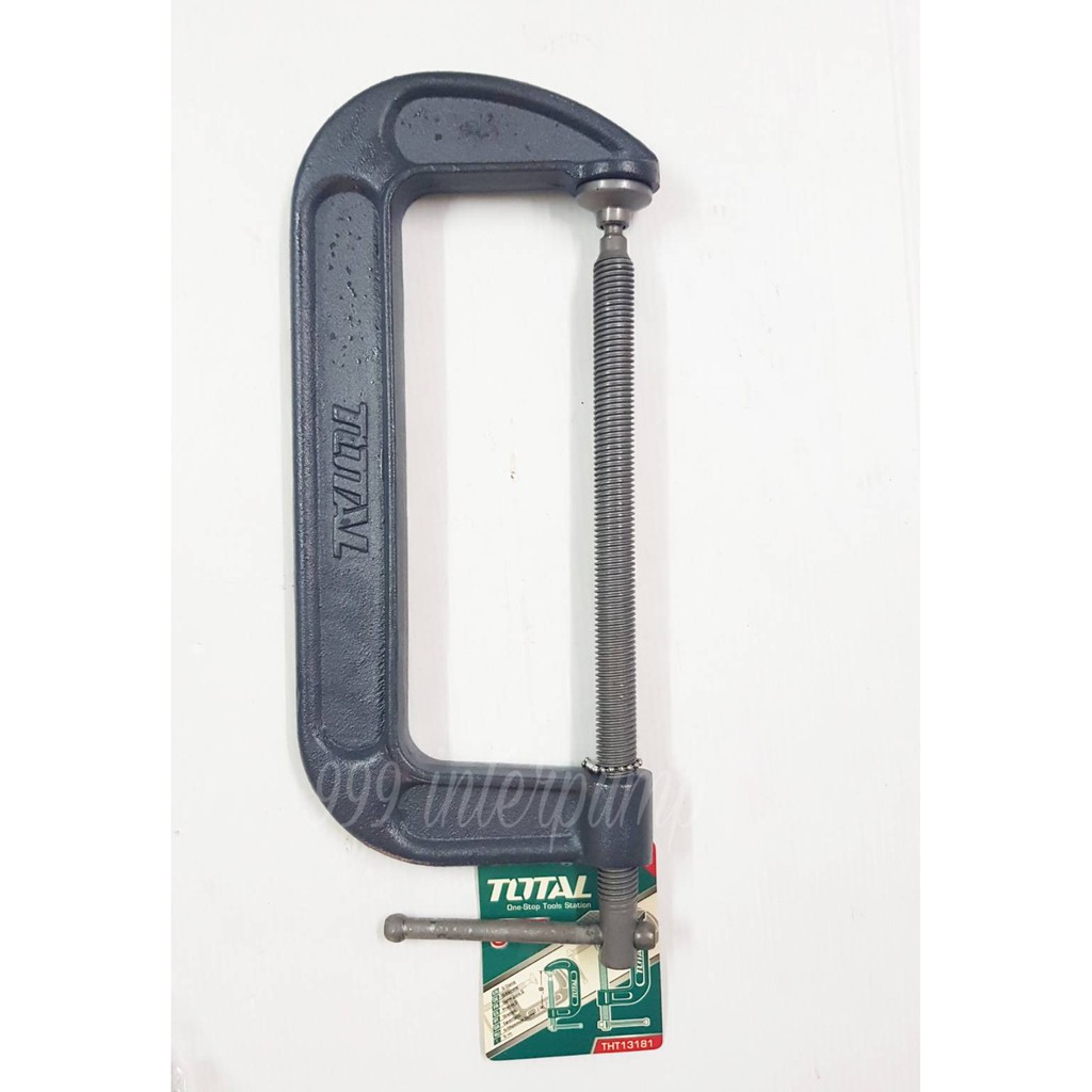 ปากกาจับเหล็กตัวซี 8 นิ้ว ซีแคมป์ C-CLAMP TOTAL | Shopee Thailand
