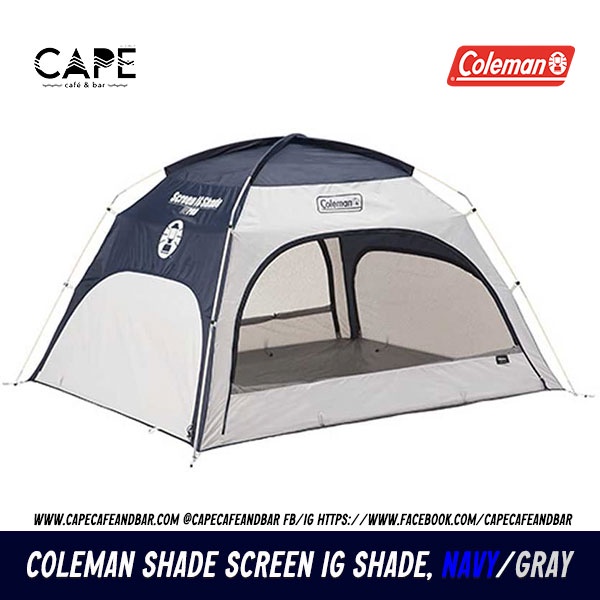 Coleman Shade Screen IG Shade, Navy/Gray เต็นท์โคลแมนสกรีน สำหรับ3-4 ...