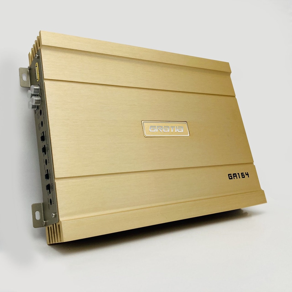 เพาเวอร์แอมป์ติดรถยนต์ GRATIA รุ่น GA164 4CH CLASS AB สีทอง หรูหรา เครื่องเสียงติดรถยนต์ ...