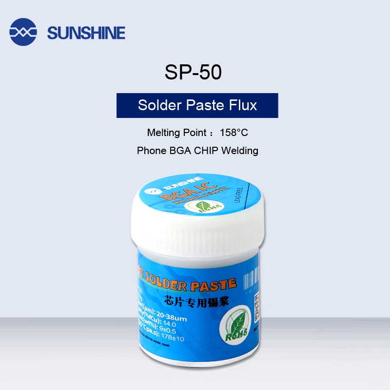 SP-50 CPU Special Solder Paste Flux 158 Degree Melting Point Phone BGA ...
