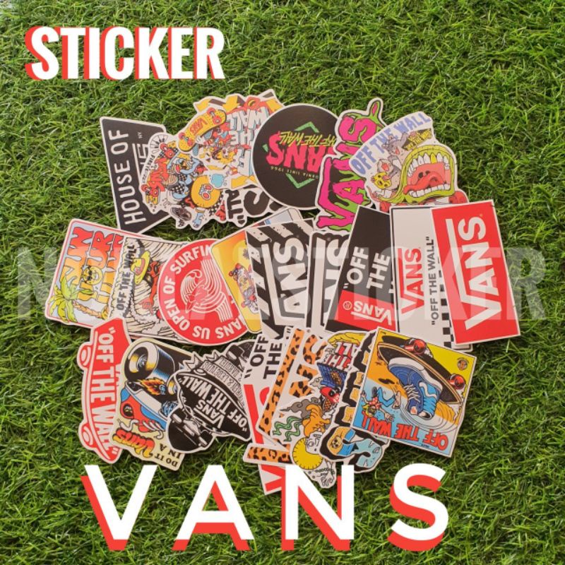 Stickers Vans Vans 🛹 สติ๊กเกอร์ตกแต่งทั่วไปเคลือบด้านกันน้ำกันรอยอย่าง ...