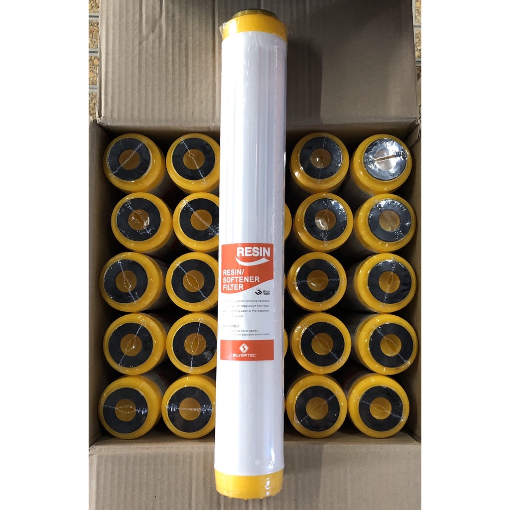 ไส้กรองน้ำเรซิ่น Resin (Softener) ขนาด 20 นิ้ว x 2.5 นิ้ว จัดชุด 20 ...