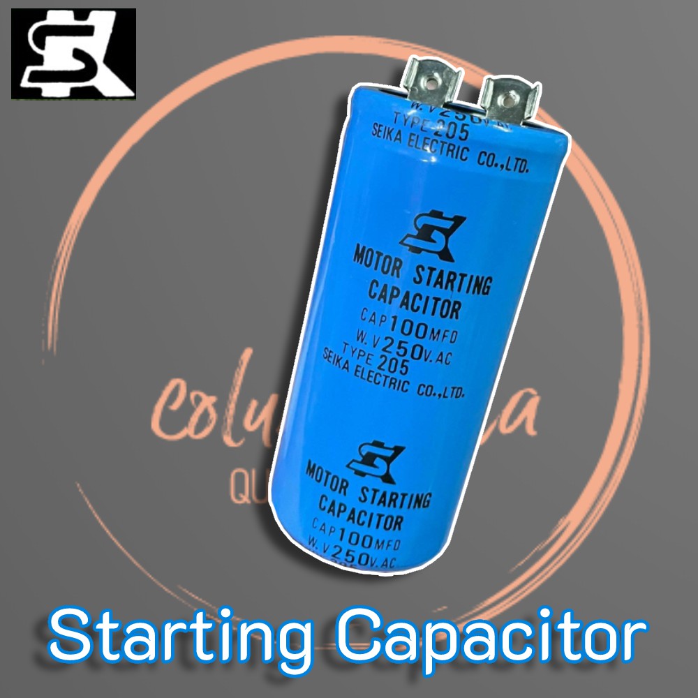 แคปสตาร์ท Motor Start Capacitor 100uF-250uF SK (Seika) แท้ | Shopee ...