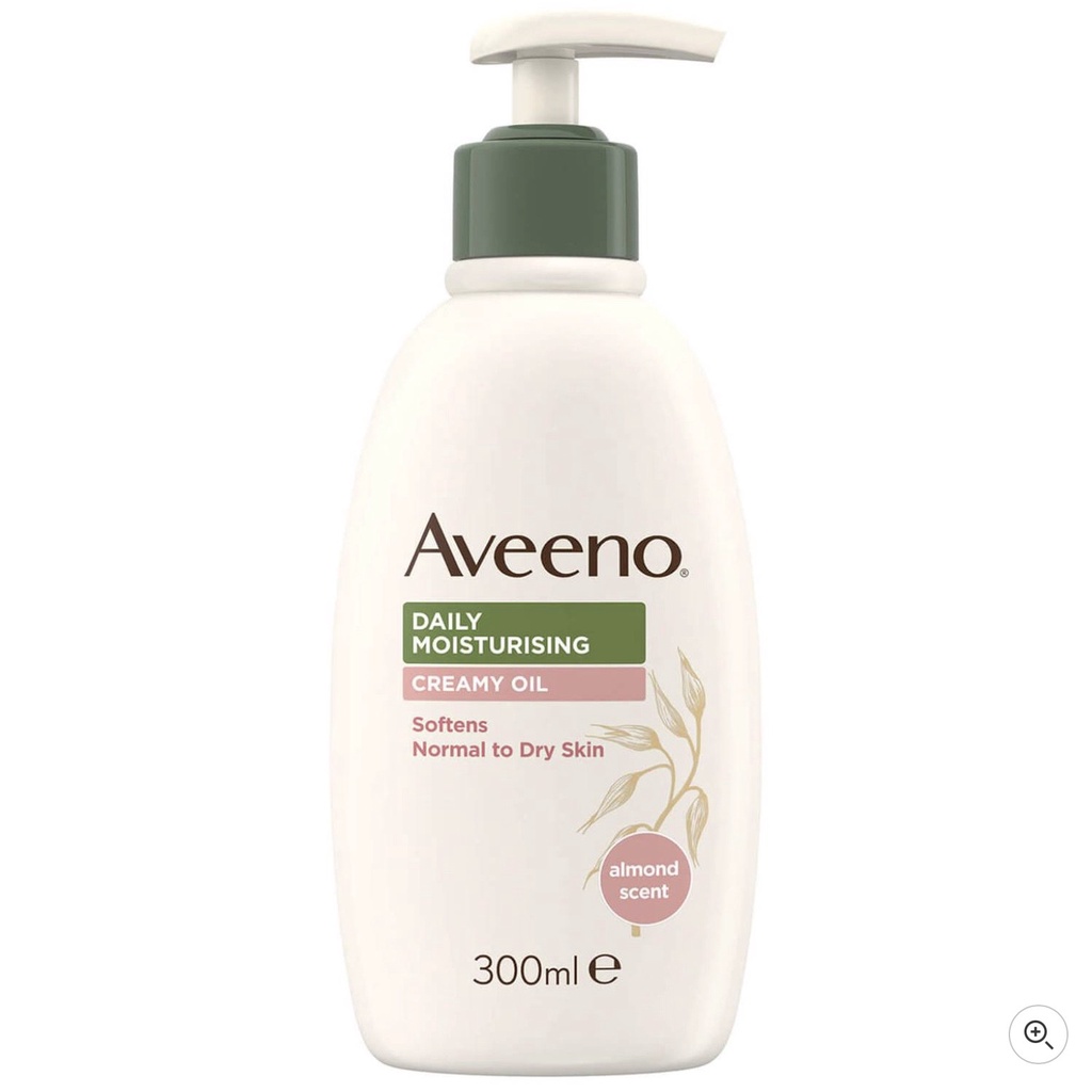 Aveeno Daily Moisturising Creamy Oil 300ml Yogurt Body Cream Apricot