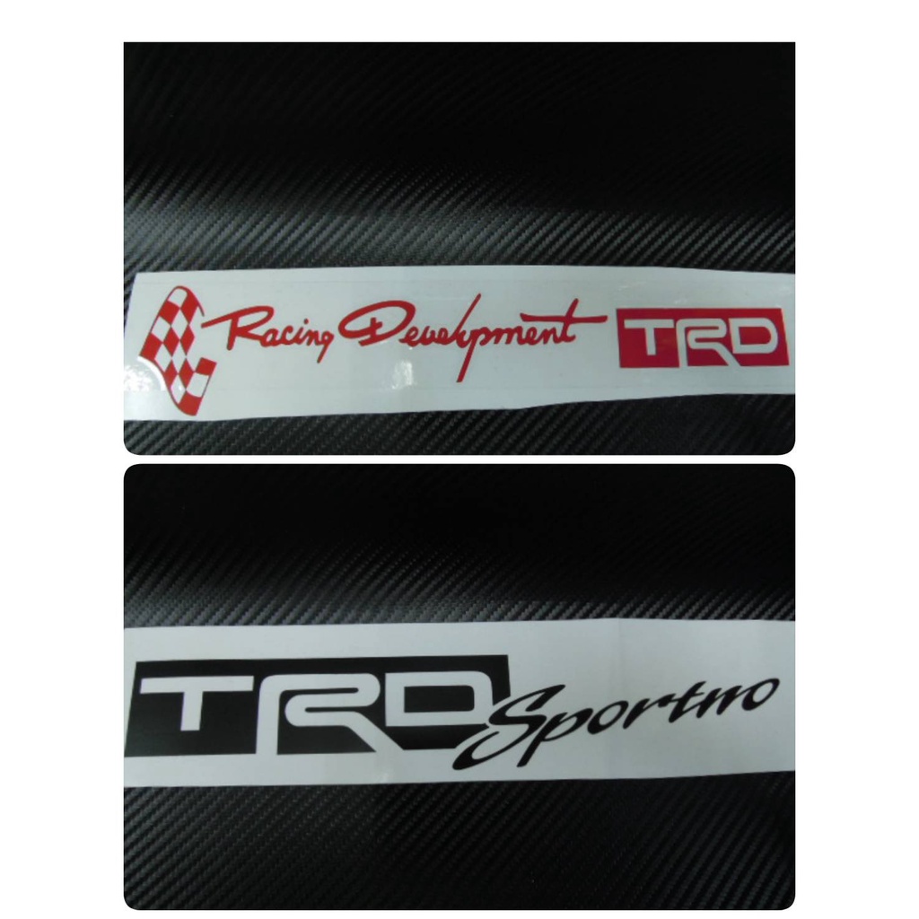 สติ๊กเกอร์งานตัดคอมพิวเตอร์ TRD Sportivo Racing development สำหรับติดรถ ...