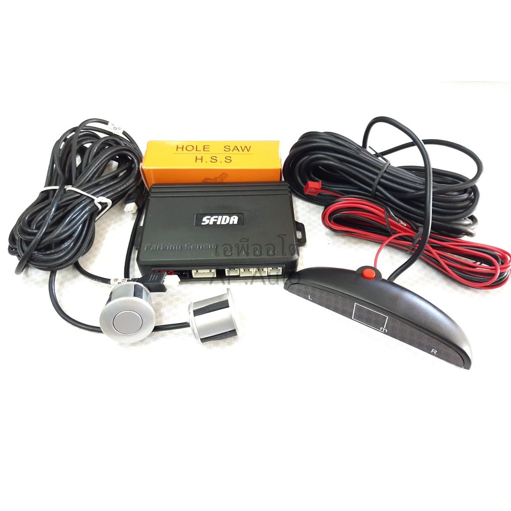 เซ็นเซอร์ถอยหลัง SENSOR 2จุด มีหน้าจอ บอกระยะพร้อมเสียง SFIDA หัว ...