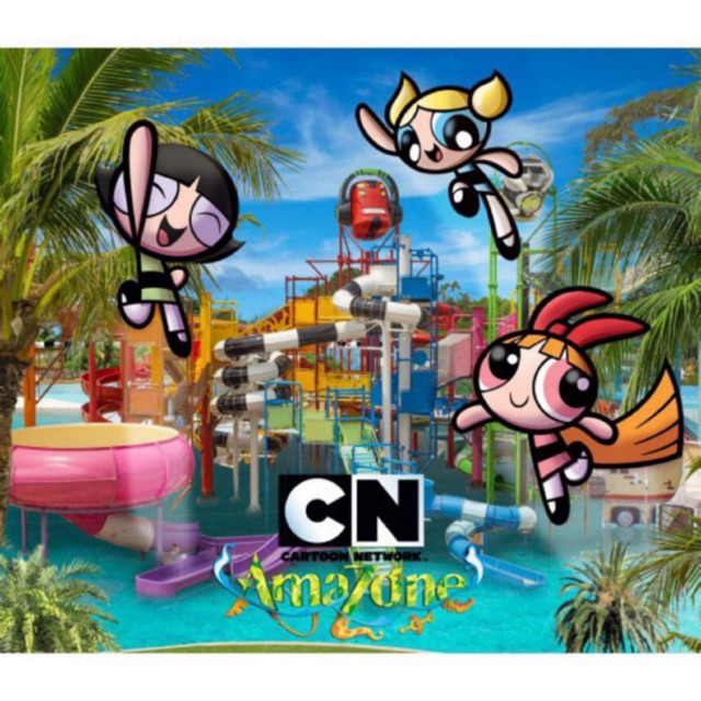 บัตร สวนน้ำ การ์ตูน เน็ตเวิร์ค Cartoon Network Amazone บัตรรายวัน ...