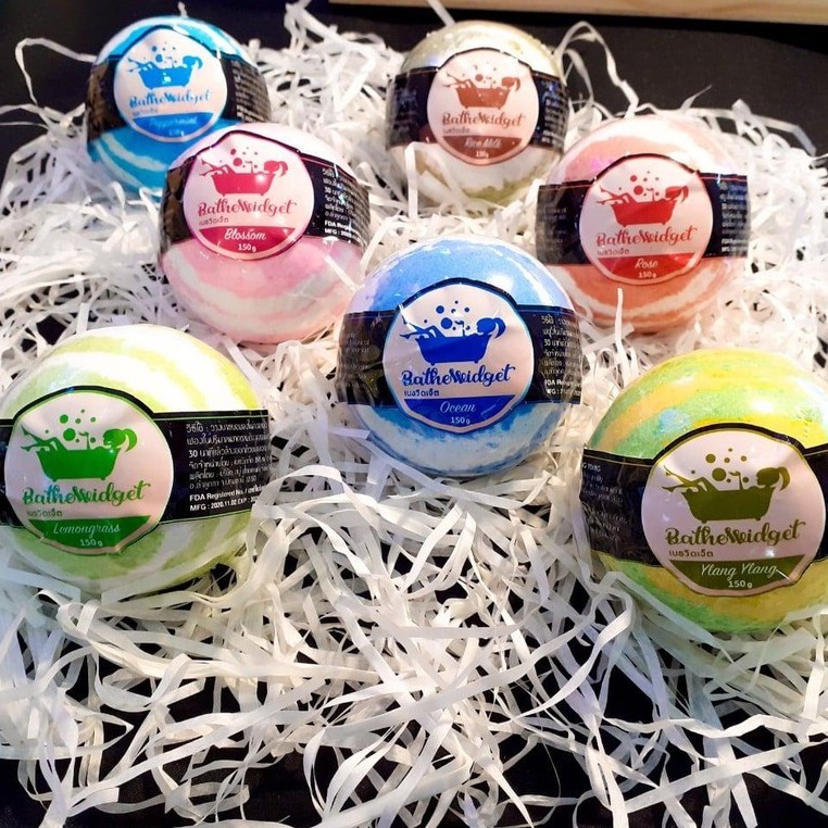 สบู่ทำฟองเกรดพรีเมี่ยม Bathe Widget Bath Bomb หอมทน ฟองเยอะ นุ่มละมุน ...