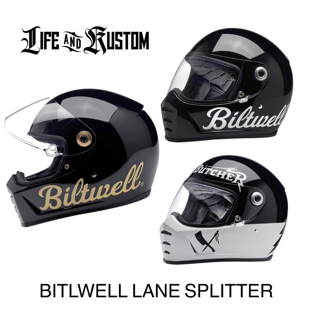 หมวกกันน็อค Biltwell รุ่น Lane Splitter (สีพิเศษ) By Life and Kustom ...