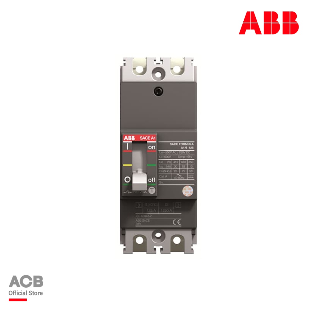 ABB : 1SDA066503R1 Moulded Case Circuit Breaker (MCCB) FORMULA (36kA): A1N 125 TMF 70-700 2p F F ...