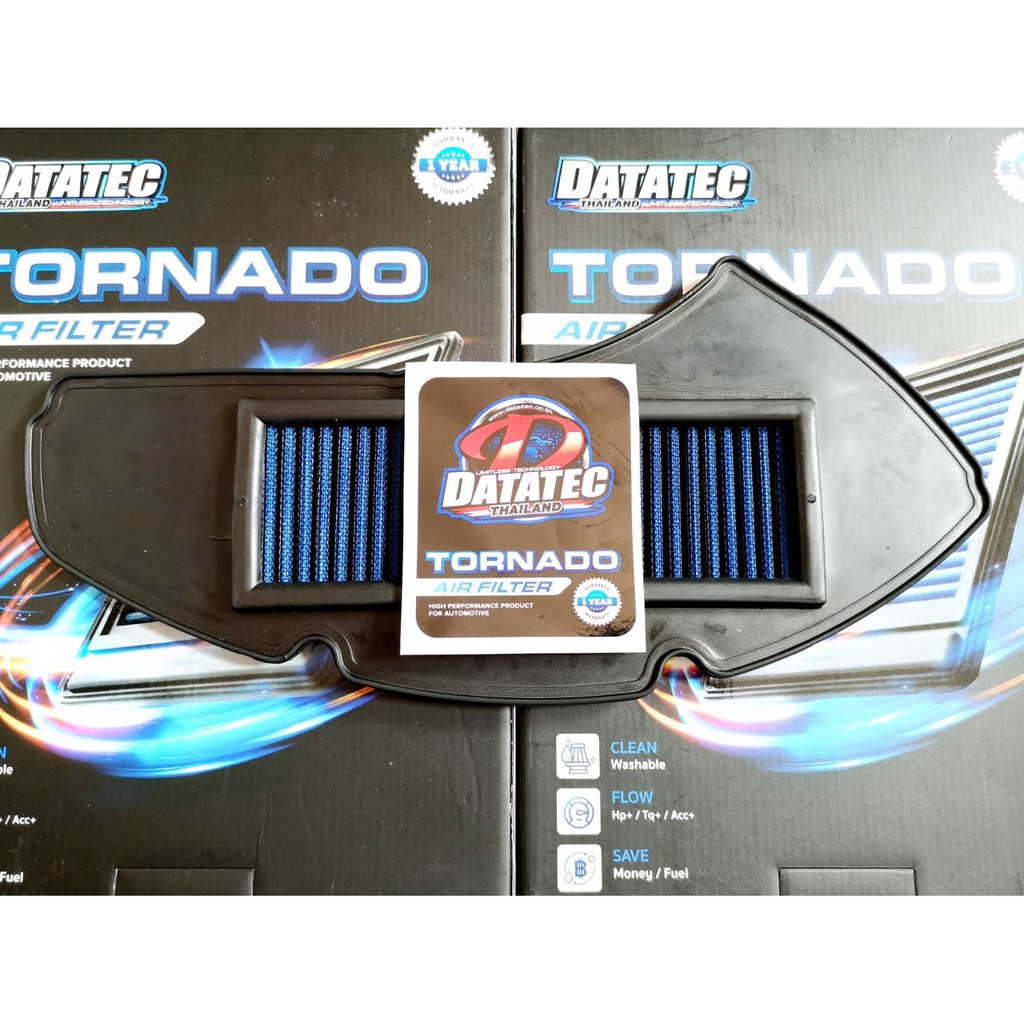(มีโค้ดส่วนลด)กรองอากาศ DATATEC TORNADO YAMAHA N-MAX ตัวเก่า ปี 2016-2019 | Shopee Thailand