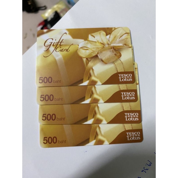 Gift card tesco lotus มูลค่าใบละ 500 (ไม่มีวันหมดอายุ) | Shopee Thailand
