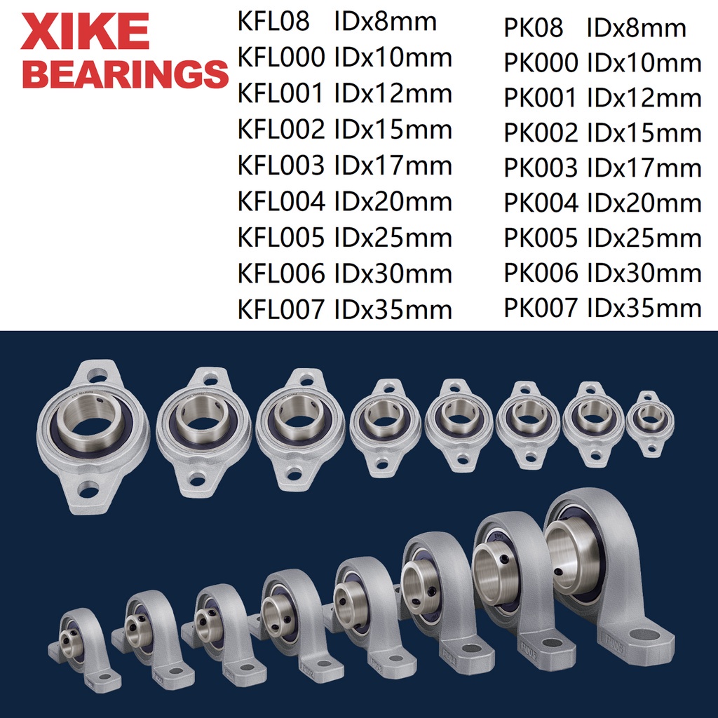 Xike KFL/PK 004 005 006 007 แบริ่ง และตัวเรือน โลหะผสมสังกะสี | Shopee ...