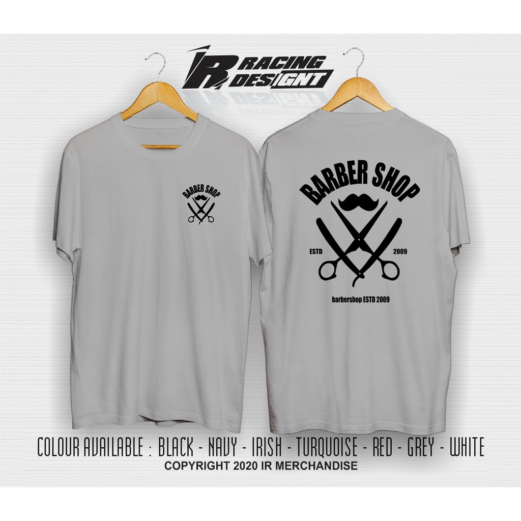 เสื้อผ้าผชเสื้อยืด คุณภาพดี พิมพ์ลาย Barber Shop IR Merch unna สําหรับ ...