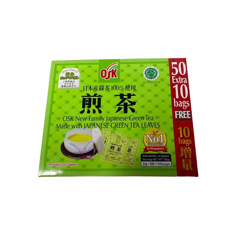 OSK Japanese Green Tea ชาเขียว Organic รสถุงกรองชา Teabag นำเข้าญี่ปุ่น ...