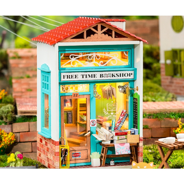 Robotime :Mini Town DIY Dollhouse miniature | Shopee Thailand