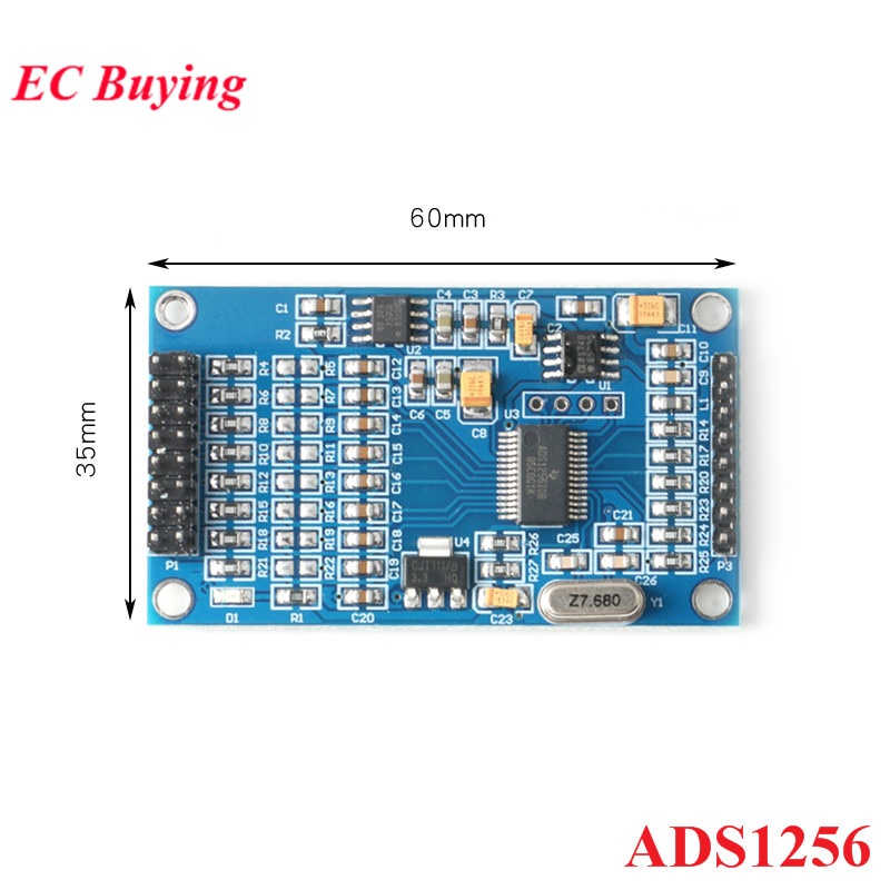 Ads1256 24Bit 8 ช่องสัญญาณ Adc Ad โมดูลความแม่นยําสูง Ads1256Idb Adc ...