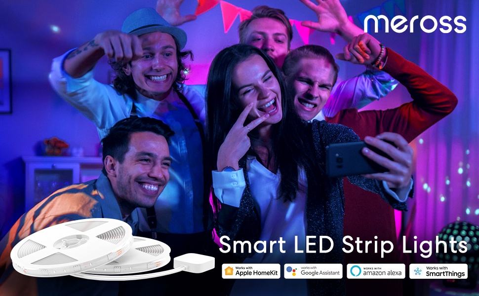 Meross Smart Wi-Fi Light Strip RGB 10 เมตร ไฟเส้นอัจฉริยะ เปลี่ยนสีได้ ...