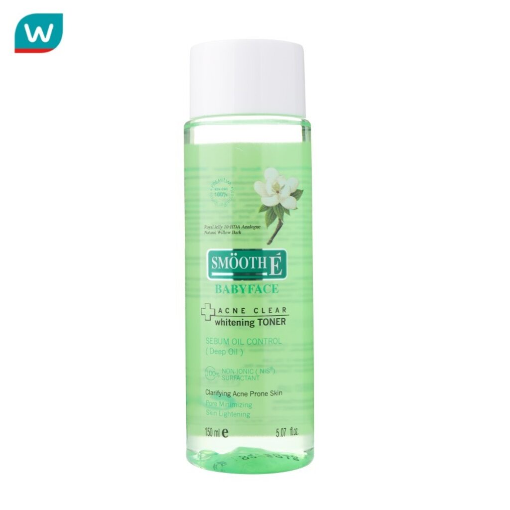 Smooth E สมูท อี แอคเน่ เคลียร์ ไวท์เทนนิ่ง โทนเนอร์ 150 มล. | Shopee ...