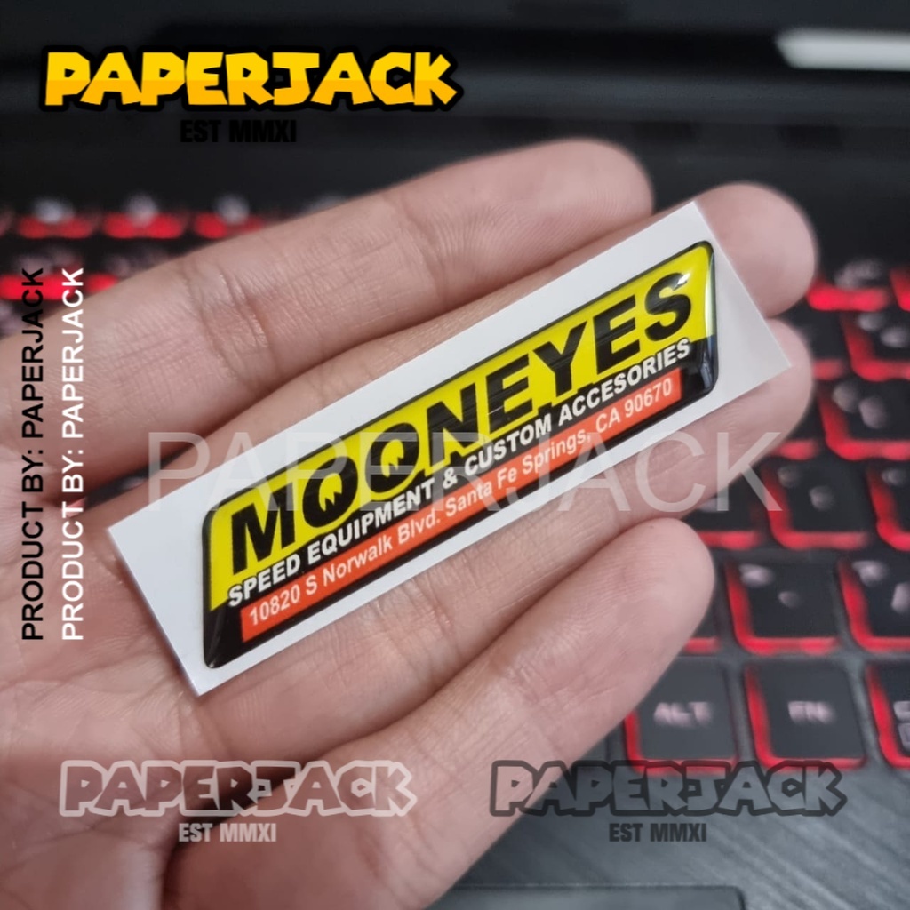 Yamaha MOTORCYCLE STICKERS นูน BLUECORE 3D MOONEYES โลโก้ COOL ...