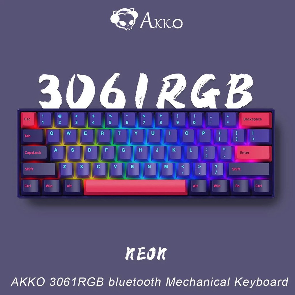 Akko 3061 NEON 61 คีย์ คีย์บอร์ด Gaming Mechanical Gaming Keyboard ...