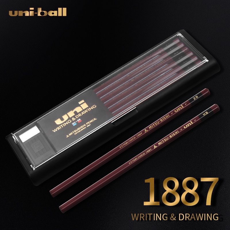 ญี่ปุ่น UNI UNI Mitsubishi 1887 ดินสอไม้|ความแข็งทดสอบได้|วันพีช | Shopee Thailand