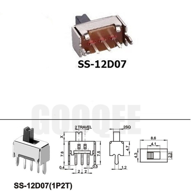 สวิตช์สไลด์เกียร์ ขนาดเล็ก SS12D00 จำนวน 5 10 ชิ้น | Shopee Thailand