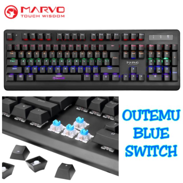 Keyboard Gaming Mechanical Blueswitch Marvo KG902 | Shopee Thailand
