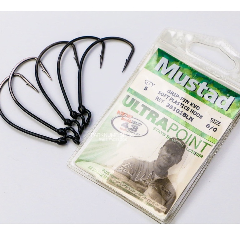 เบ็ด Mustad KVD GRIP-PIN HOOK #38101NP-BN | Shopee Thailand